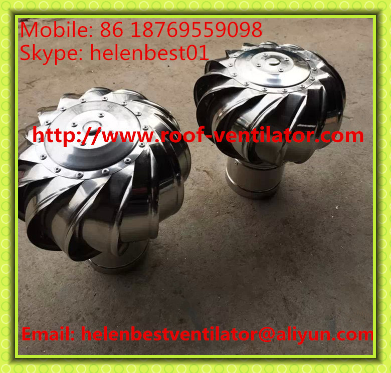 100mm wind driven turbine ventilator fan for ventilation tube stainless ...